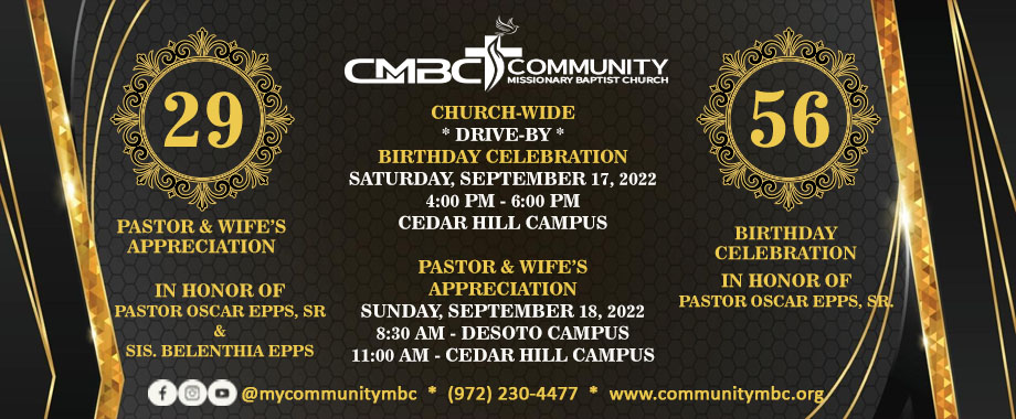 Events | Community Missionary Baptist Church of DeSoto